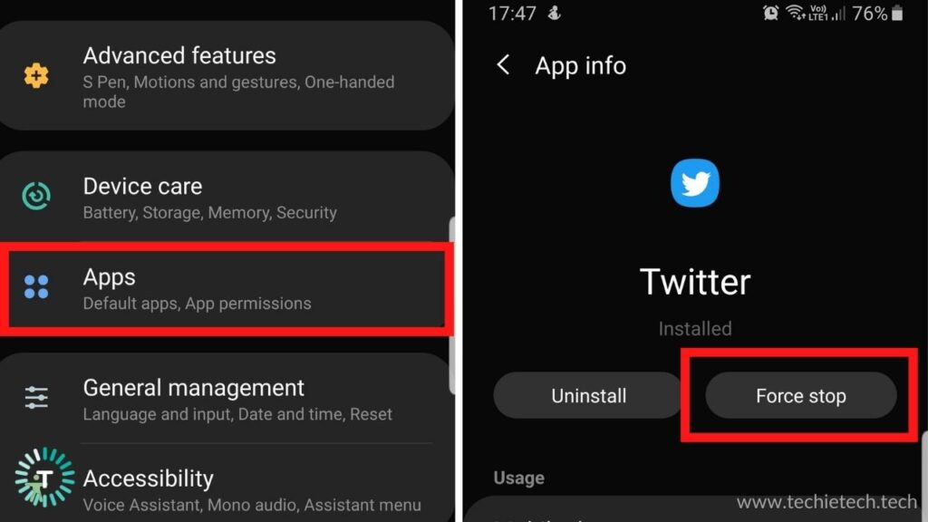 Twitter not working on Android? Here are 16 ways to fix it - TechieTechTech