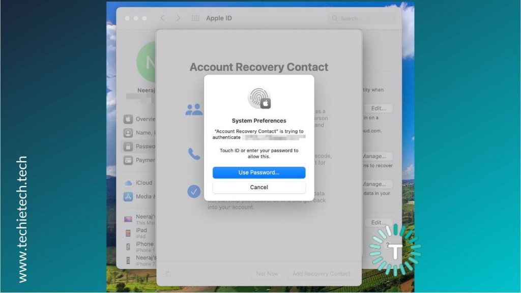 How to Set Up iCloud Account Recovery Contact on iPhone & Mac ...