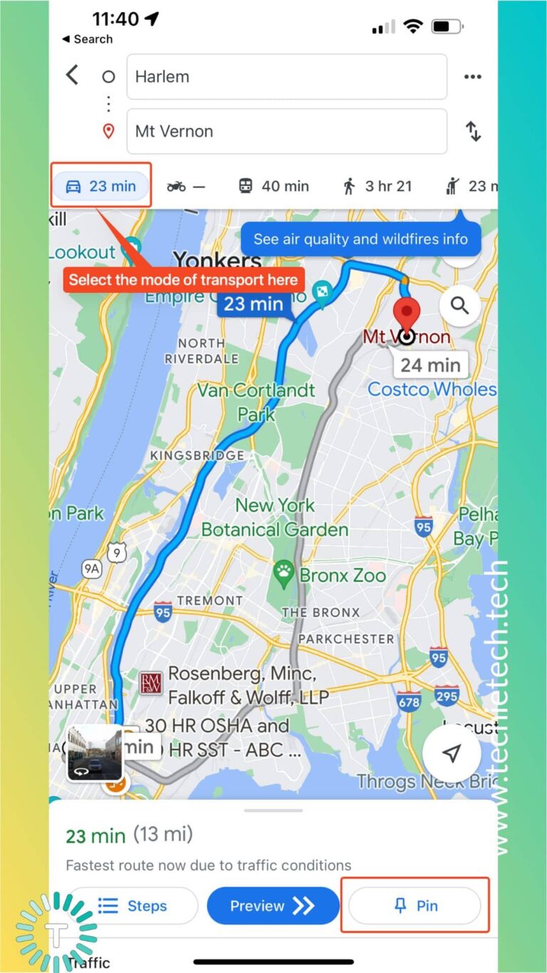 How to Save a Route on Google Maps on iPhone and Android - TechieTechTech