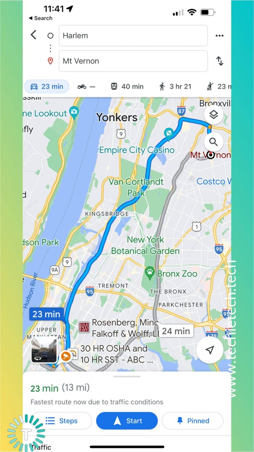 How to Save a Route on Google Maps on iPhone and Android - TechieTechTech
