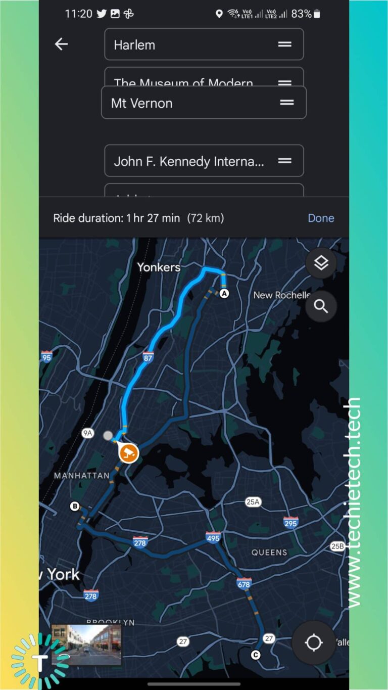 How to Save a Route on Google Maps on iPhone and Android - TechieTechTech