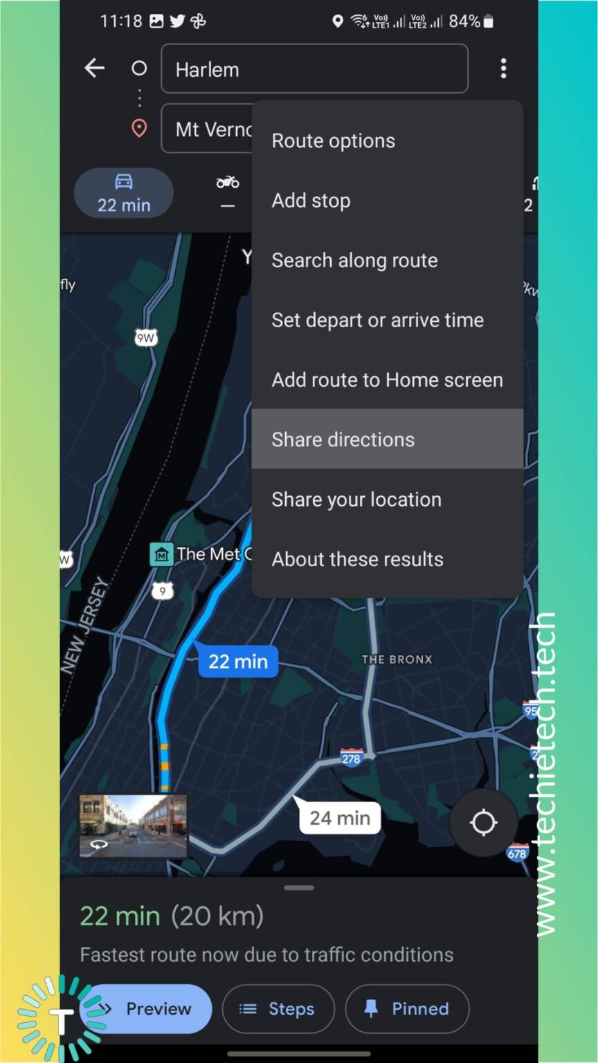 How to Save a Route on Google Maps on iPhone and Android - TechieTechTech