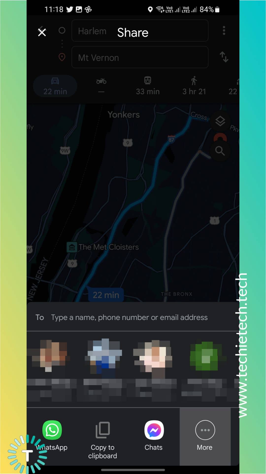 How to Save a Route on Google Maps on iPhone and Android - TechieTechTech