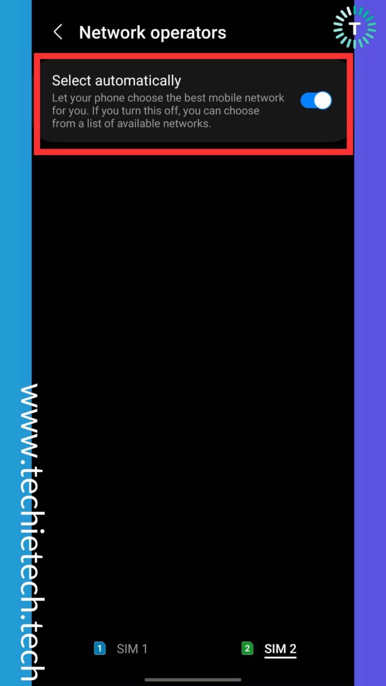 How to Fix ‘Not Registered on Network’ Error on Samsung Phones - TechieTechTech