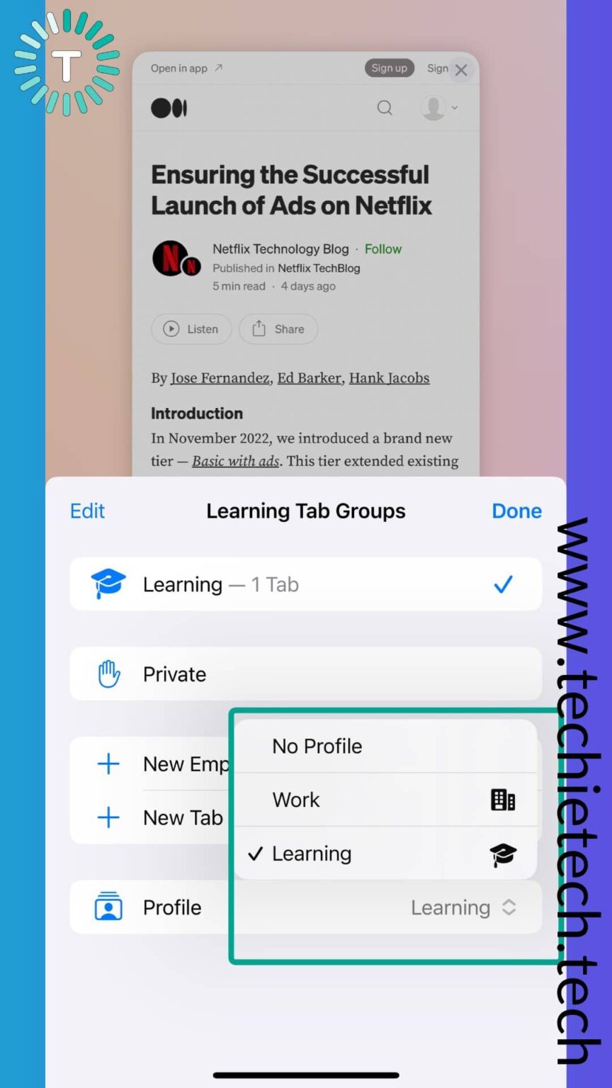 How to Create And Delete Safari Profiles on iPhone (iOS 17 ...