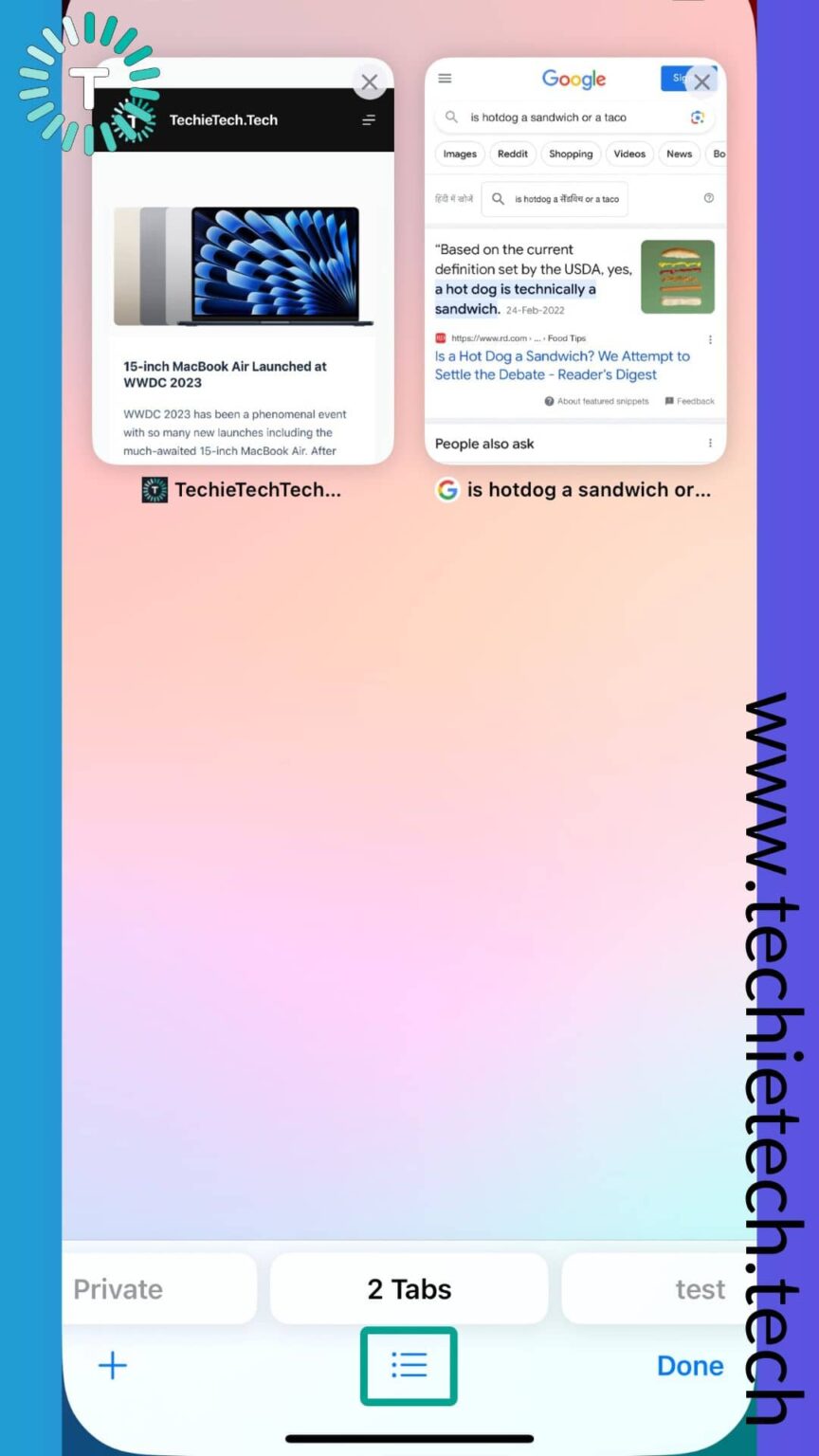 How to Create And Delete Safari Profiles on iPhone (iOS 17) - TechieTechTech