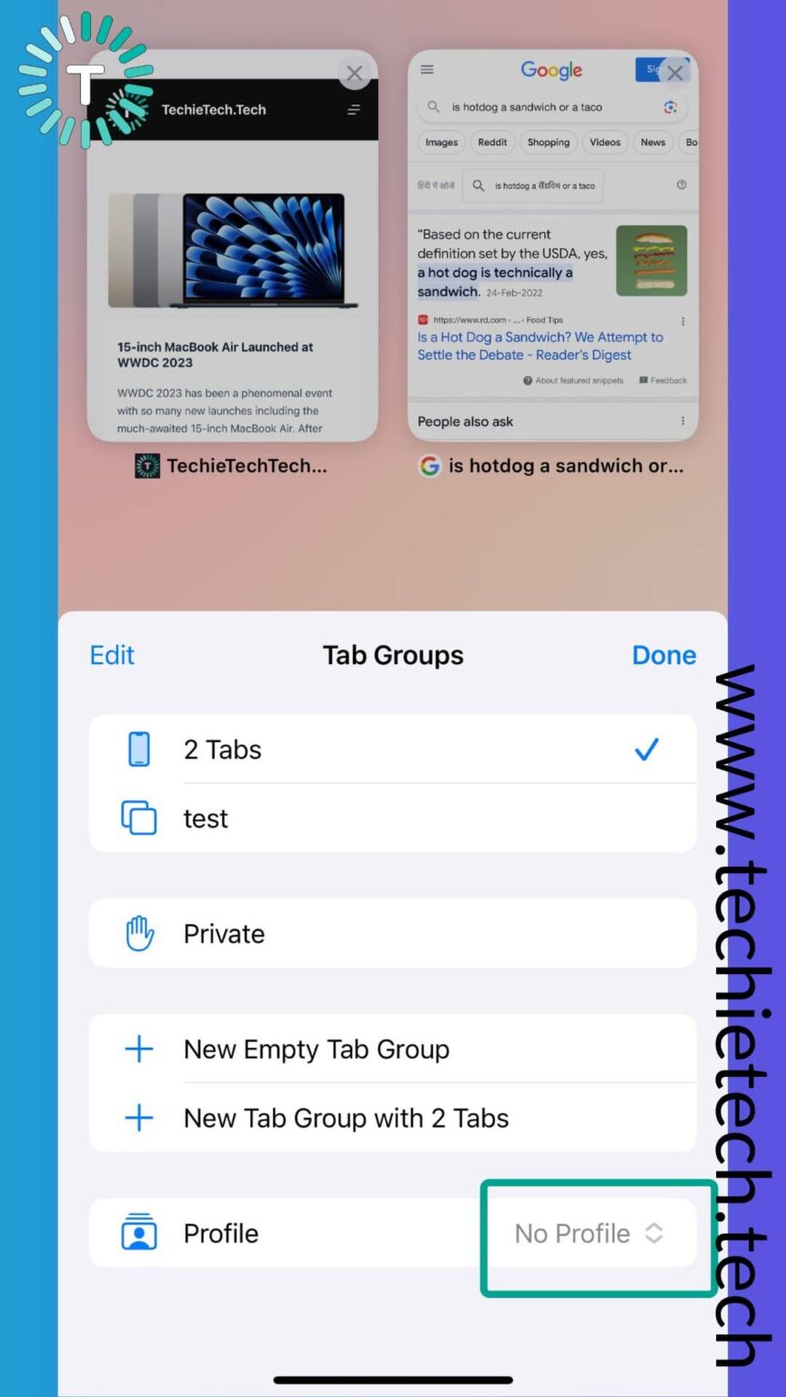 How to Create And Delete Safari Profiles on iPhone (iOS 17 ...